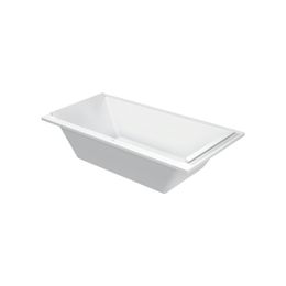 Duravit Rechteck-Badewanne Starck 200x100x46cm, EB-Vers., 2 RS, m MA, we (700341000000000)