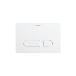 Duravit Bet&auml;tigungsplatte DuraSystem 21,7x14,7cm, Kunststoff wei&szlig;, f&uuml;r WC (WD5001011000)