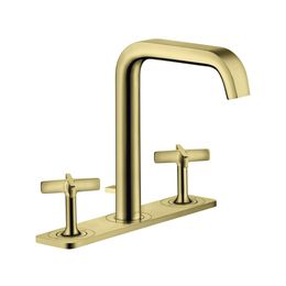 Hansgrohe 3-Loch-Waschtischarmatur 170 Axor Citterio E A 165mm, m ZugstAblGar, Pl, pol. gol opt (36116990)
