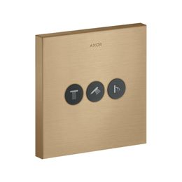 Hansgrohe Fertigmontageset ShowerSelect UP-Vtl, 3 Verbr., eckig, brushed bronze (36717140)