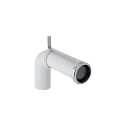 Geberit Anschlussbogen d= 110mm, 90Grad, mit Verl&auml;ngerung, PP (152647001)