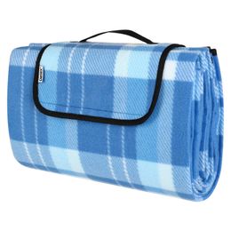 Detex Picknickdecke Blau/Wei&szlig; 1,95x1,5m