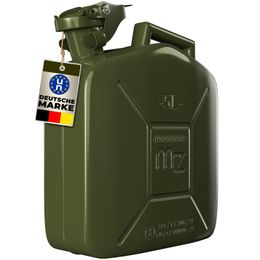 Monzana Metallkanister Gr&uuml;n 5 Liter