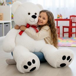 Monzana Pl&uuml;schtier Teddyb&auml;r XL Wei&szlig; 100cm