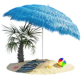 Kingsleeve Sonnenschirm Hawaii Blau &Oslash;160cm UV-Schutz 30+
