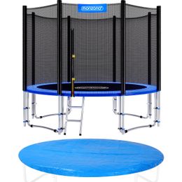 Monzana Trampolin &Oslash;427cm inkl Sicherheitsnetz T&Uuml;V S&Uuml;D GS Abdeckung