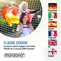 Monzana Fahnenmast Alu 650cm mit Deutschland-Flagge