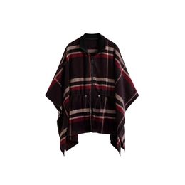 Desigual Poncho Damen Gr&ouml;&szlig;e XS/XL rot / dunkelrot