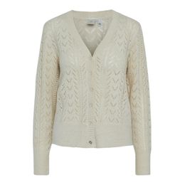 Y.A.S YAS Strickjacke 'YASTELLA' Damen Gr&ouml;&szlig;e L beige