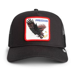 GOORIN BROS. Cap 'Freedom Eagle' Damen Gr&ouml;&szlig;e 55/60 braun / rot / schwarz / wei&szlig;