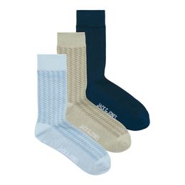 Jack & Jones Jack & Jones Socken 'JACDIAMOND' Herren Gr&ouml;&szlig;e 41/46 nachtblau / hellblau / khaki / wei&szlig;