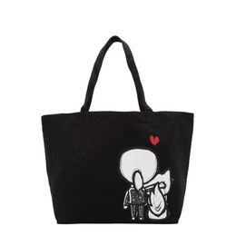 K by KARL LAGERFELD Karl Lagerfeld Shopper 'Ikon Valentine' Damen Gr&ouml;&szlig;e One Size grau / rot / schwarz