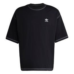 adidas originals T-Shirt 'Trefoil Essentials' Herren Gr&ouml;&szlig;e M schwarz / wei&szlig;