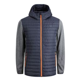 Jack & Jones Jack & Jones Jacke 'JJEMulti' Herren Gr&ouml;&szlig;e L dunkelblau / graumeliert / orange / wei&szlig;