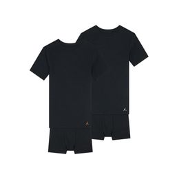 Jordan W&auml;sche-Set M&auml;dchen Gr&ouml;&szlig;e 152 hellgrau / orange / schwarz