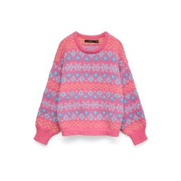 V&eacute;ro Moda Vero Moda Pullover 'VMElin' Damen Gr&ouml;&szlig;e XL royalblau / hellblau / hellgelb / hellpink