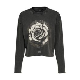 Only Sweatshirt 'ONLLUCINDA' Damen Gr&ouml;&szlig;e L gold / black denim / offwhite