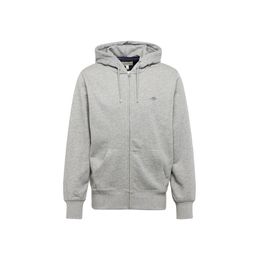 Gant Zip-Up Hoodie male size M mottled grey