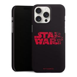 DeinDesign iPhone 15 Pro Max Handy Premium Case Smartphone Handyh&uuml;lle Schutzh&uuml;lle matt Star Wars Merchandise Logo Premium Case