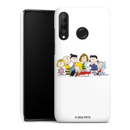 DeinDesign Huawei P30 Lite Handy Premium Case Smartphone Handyh&uuml;lle Schutzh&uuml;lle gl&auml;nzend Kindheit Peanuts Merchandise Premium Case