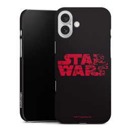 DeinDesign iPhone 16 Plus Handy Premium Case Smartphone Handyh&uuml;lle Schutzh&uuml;lle matt Star Wars Merchandise Logo Premium Case