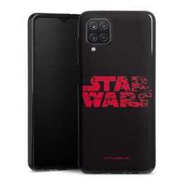 DeinDesign Galaxy A12 Handy Silikon H&uuml;lle Case schwarz Handyh&uuml;lle Star Wars Logo Merchandise