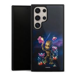 DeinDesign Galaxy S24 Ultra Handy Gallery Case Handyh&uuml;lle 9H Geh&auml;rtetes Glas R&uuml;ckseite H&uuml;lle Baby Groot Marvel Guardians Of The Galaxy Gallery Case