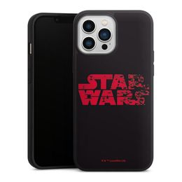 DeinDesign iPhone 13 Pro Max Handy Premium Silikon H&uuml;lle Handyh&uuml;lle schwarz Case Star Wars Merchandise Logo Silikon Premium Case