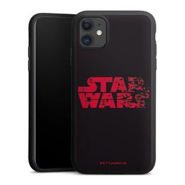 DeinDesign iPhone 11 Handy Premium Silikon H&uuml;lle Handyh&uuml;lle schwarz Case Logo Star Wars Merchandise Silikon Premium Case