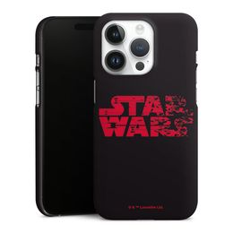 DeinDesign iPhone 14 Pro Handy Premium Case Smartphone Handyh&uuml;lle Schutzh&uuml;lle matt Star Wars Merchandise Logo Premium Case