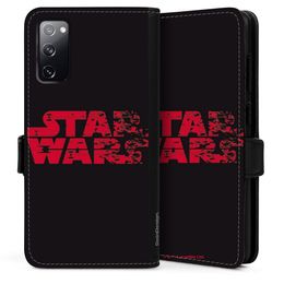 DeinDesign Galaxy S20 Handy Klapph&uuml;lle Handyh&uuml;lle aus Kunst Leder schwarz Flip Case Star Wars Merchandise Logo Sideflip mit Lasche