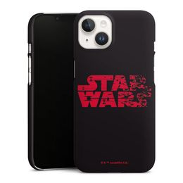 DeinDesign iPhone 14 Handy Premium Case Smartphone Handyh&uuml;lle Schutzh&uuml;lle matt Star Wars Merchandise Logo Premium Case