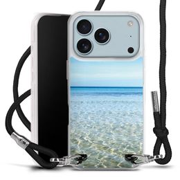 DeinDesign iPhone 17 Pro Handy Carry Case H&uuml;lle mit Band Handykette zum Umh&auml;ngen schwarz Sky Ocean Urlaub Carry Case