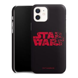 DeinDesign iPhone 12 Handy Premium Case Smartphone Handyh&uuml;lle Schutzh&uuml;lle matt Star Wars Merchandise Logo Premium Case