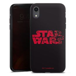 DeinDesign iPhone Xr Handy Silikon H&uuml;lle Case schwarz Handyh&uuml;lle Star Wars Merchandise Logo