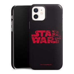 DeinDesign iPhone 12 Handy Premium Case Smartphone Handyh&uuml;lle Schutzh&uuml;lle gl&auml;nzend Star Wars Merchandise Logo Premium Case
