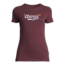 A&eacute;ropostale Shirt Damen Gr&ouml;&szlig;e XXL blau / orange / weinrot / wei&szlig;
