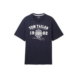 Tom Tailor Men + T-Shirt Herren Gr&ouml;&szlig;e 4XL navy / wei&szlig;
