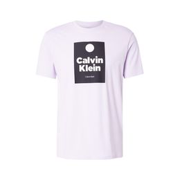 Calvin Klein Jeans T-Shirt Herren Gr&ouml;&szlig;e L flieder / schwarz