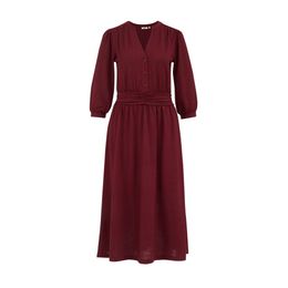WE Fashion Blusenkleid Damen Gr&ouml;&szlig;e 46 weinrot Winterkleid