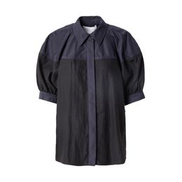 3.1 Phillip Lim Bluse Damen Gr&ouml;&szlig;e S nachtblau / schwarz