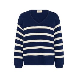 Cream Pullover 'Muka' Damen Gr&ouml;&szlig;e XL navy / wei&szlig;