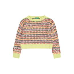 United Colors Of Benetton Pullover M&auml;dchen Gr&ouml;&szlig;e 122 gr&uuml;n / limette / lila / orange