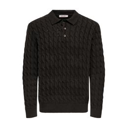 Only & Sons Only & Sons Pullover 'KICKER' Herren Gr&ouml;&szlig;e S dunkelbraun