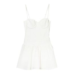 Bershka Kleid Damen Gr&ouml;&szlig;e 40 wei&szlig;