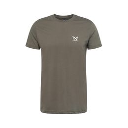 Iriedaily T-Shirt Herren Gr&ouml;&szlig;e XS dunkelgr&uuml;n / wei&szlig;