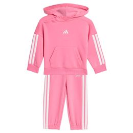 adidas Sportswear Trainingsanzug 'Essentials' Jungen Gr&ouml;&szlig;e 92 hellpink / wei&szlig;