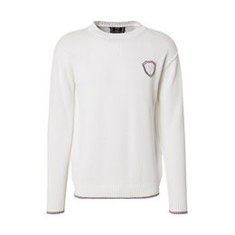 19V69 Italia Pullover 'Kris' Herren Gr&ouml;&szlig;e M dunkelgr&uuml;n / rot / offwhite
