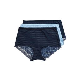 Ulla Popken Slip Damen Gr&ouml;&szlig;e M/L nachtblau / hellblau