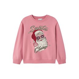 name it Sweatshirt M&auml;dchen Gr&ouml;&szlig;e 158/164 pink / pitaya / rot / wei&szlig;